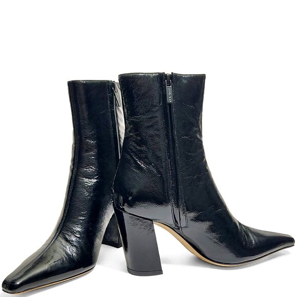 Jimmy Choo | Shoes | Jimmy Choo Zadie Black Leather Zip Ankle Booties Us 5 46 | Poshmark